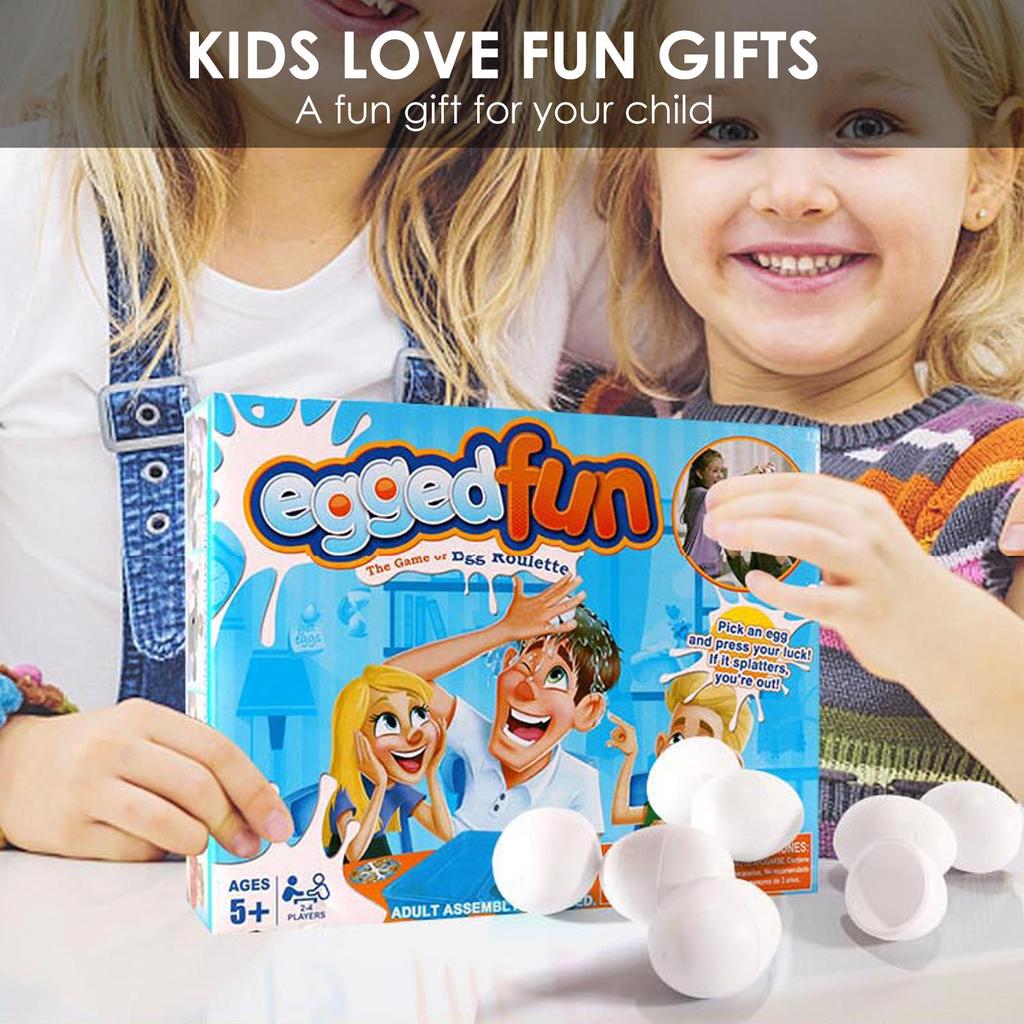 Egg Roulette Game|10pcs Eggs in An Egg Tray with A Spinner|Funny Egged ...