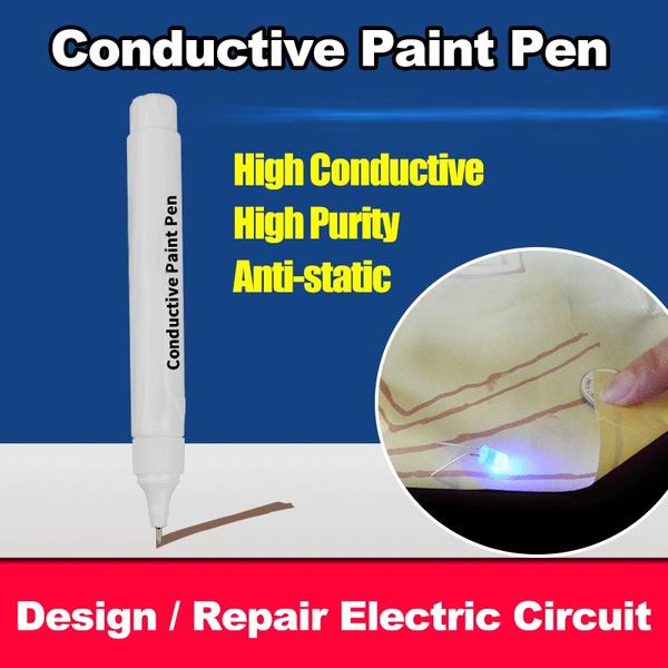 Buy Silver Copper Conductive Pen 6ML Conductive Glue Wire Paste Paint ...