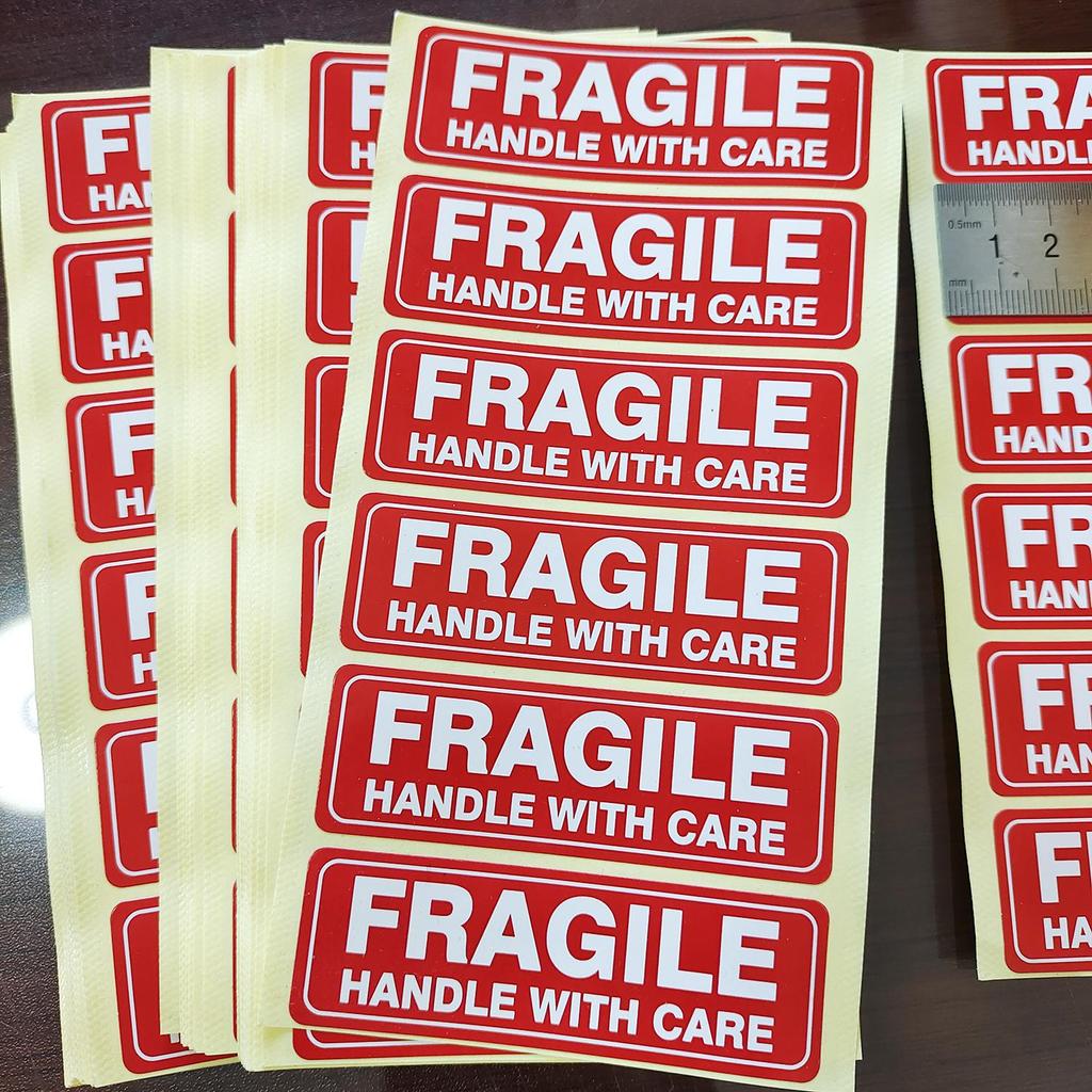 Cheap 300pcs 76x25mm FRAGILE HANDLE WITH CARE Self-adhesive Shipping ...