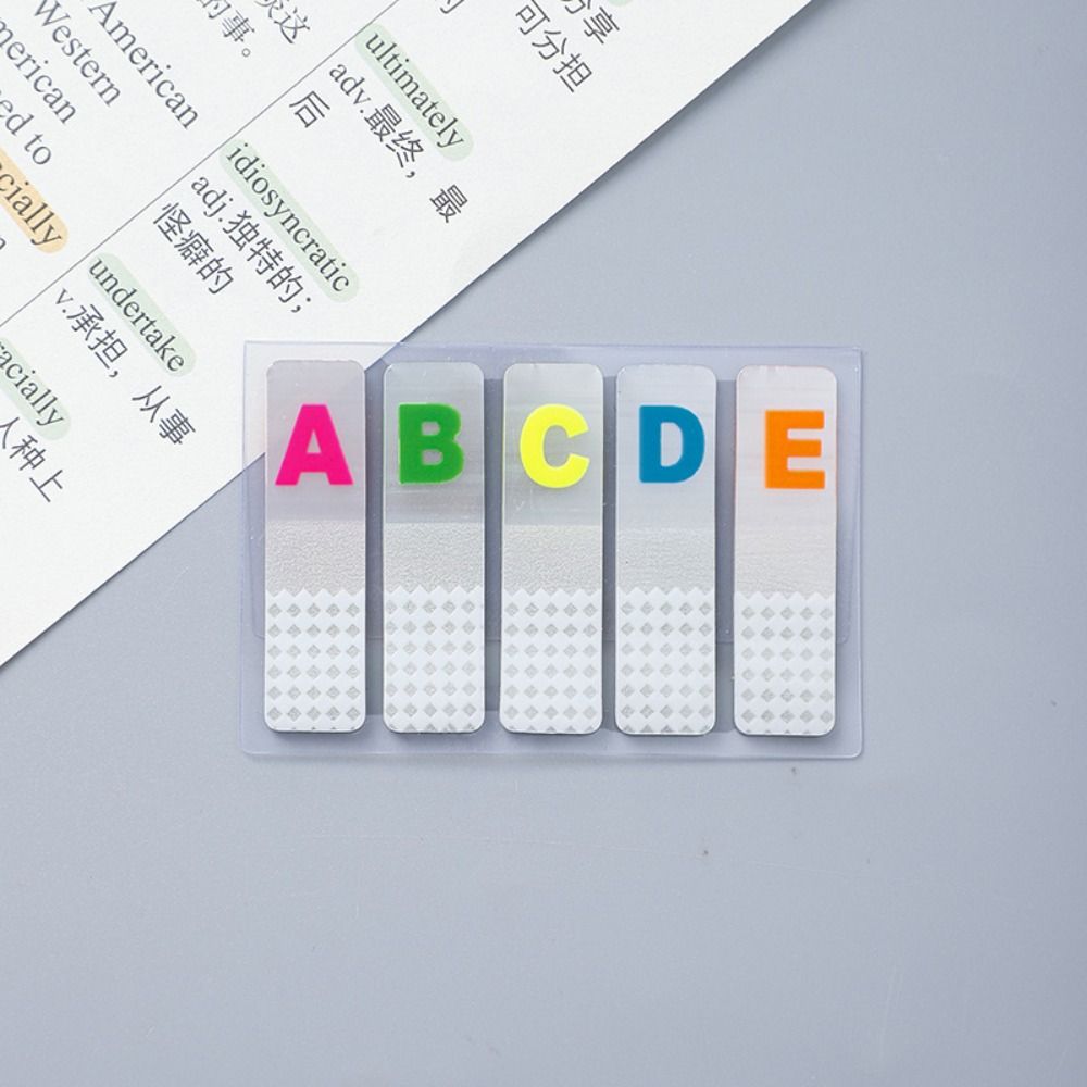 Cheap 100 Sheets With Numeric Letters Sticky Notes PET File Tabs ...
