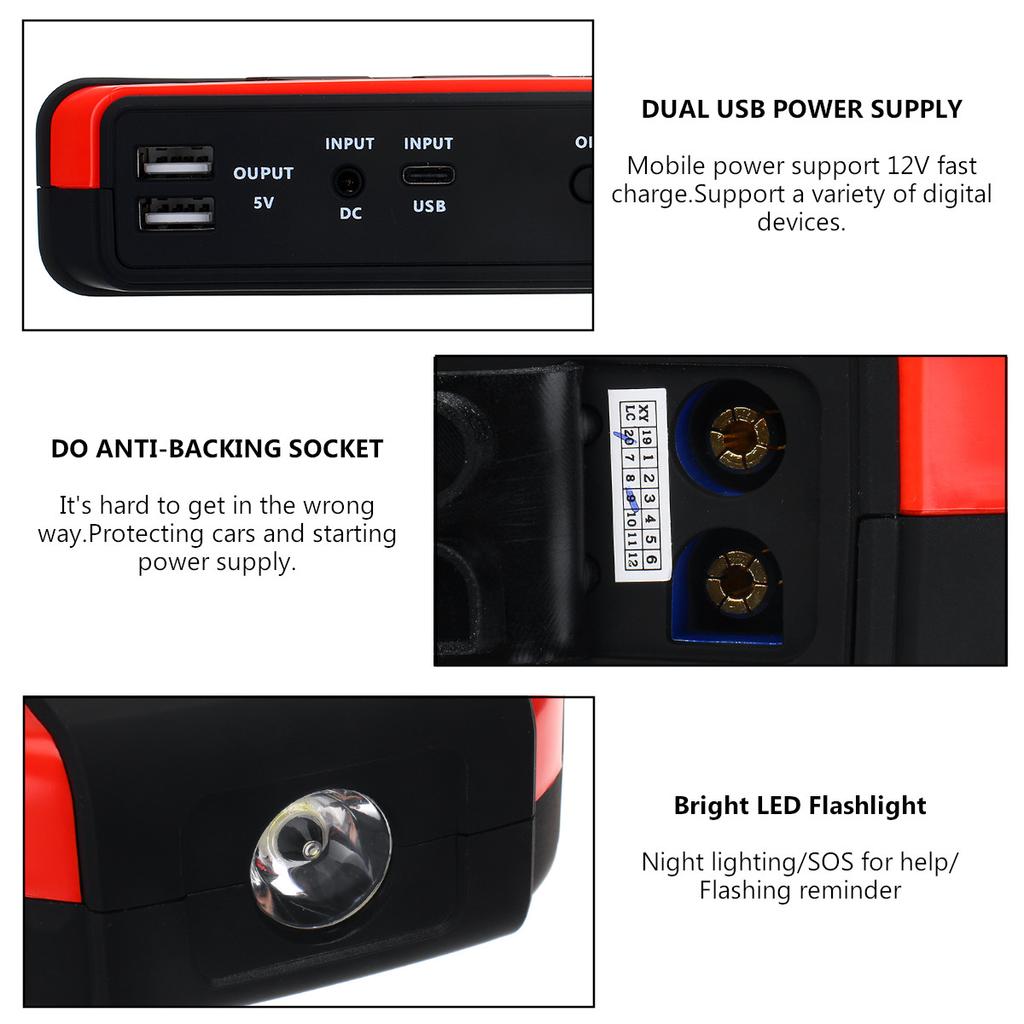 Buy 12V Car Jump Starter Car Buster Vehicle Emergency Battery Auto ...