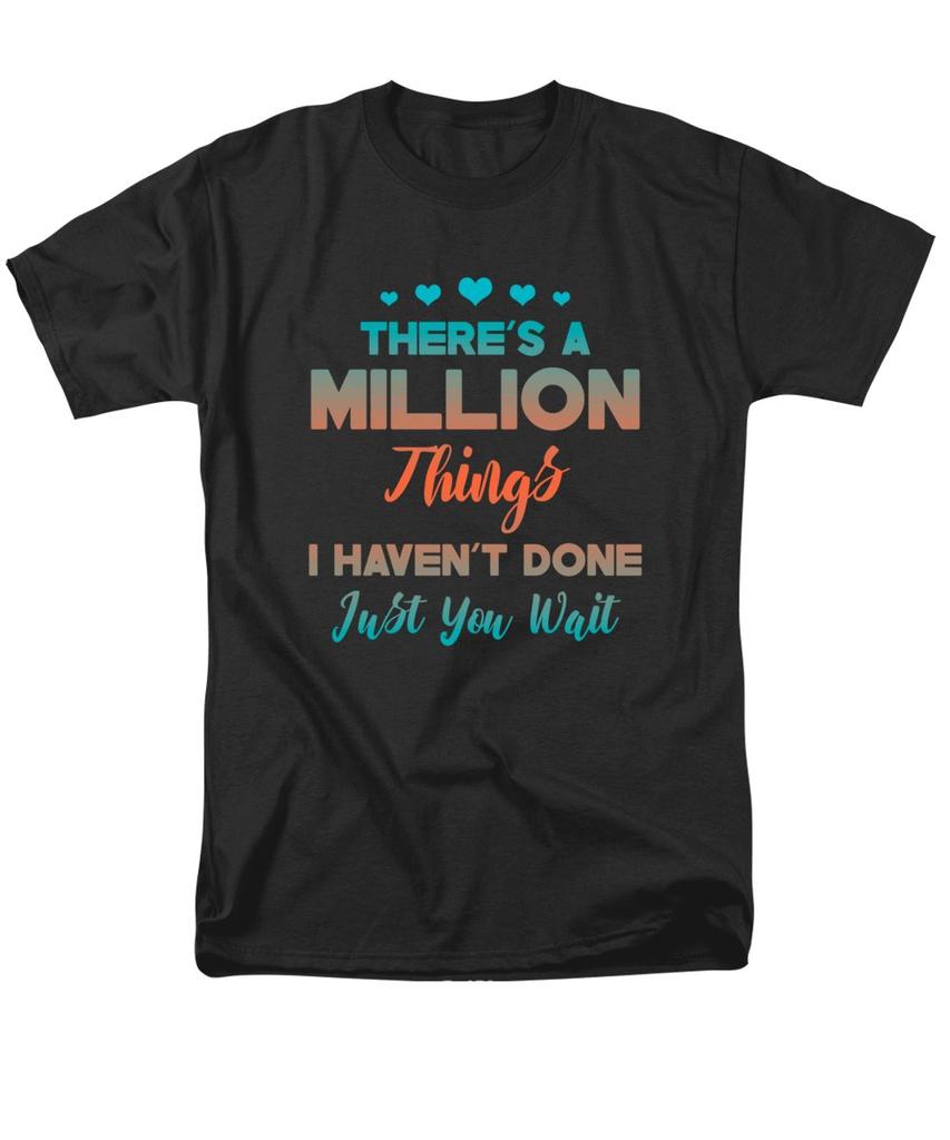 Buy Men Premium Cotton theres a million Print Tees Funny Harajuku Style ...