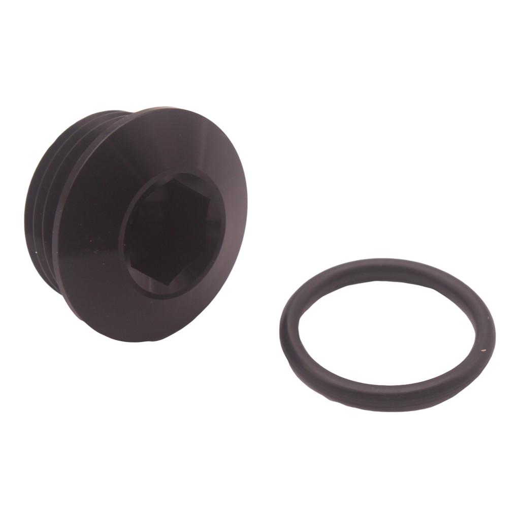 Buy Alloy Aluminum 12 AN ORB Plug With O Ring Spherical Socket Black at ...