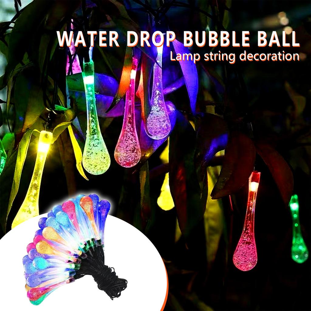 Buy Water Drop Decoration Snow Pompom Winter Decoration LED Lantern ...