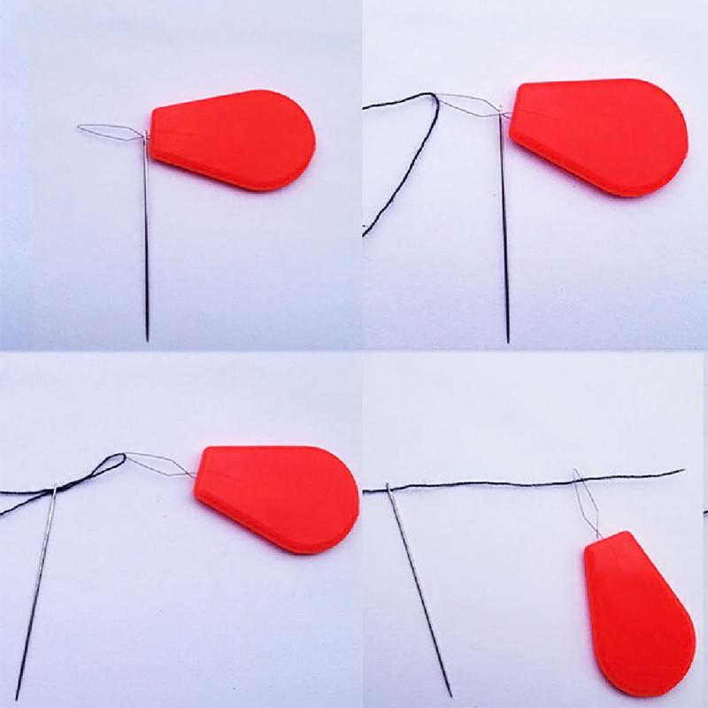 10 X Plastic Wire Needle Threader Hand Machine Sewing Stitch Insertion ...