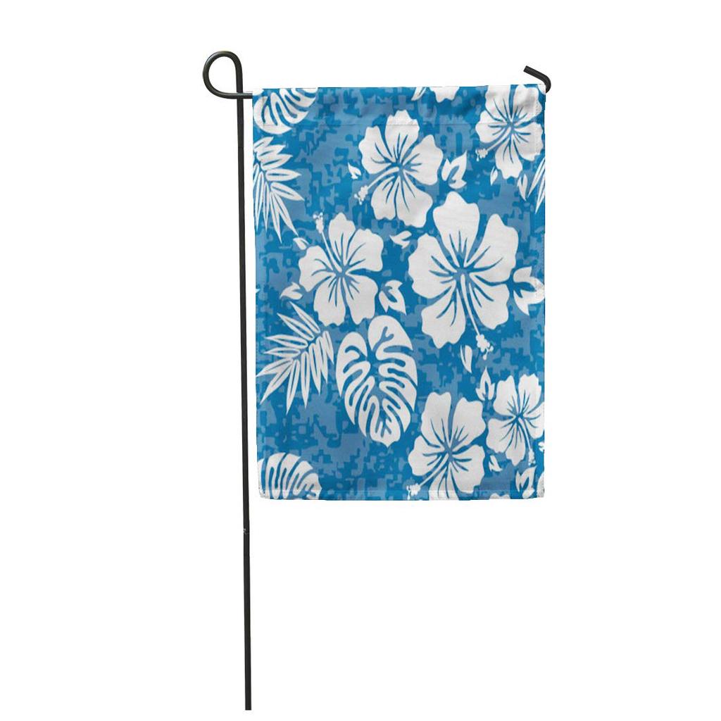Buy Flower Aloha Hawaiian Pattern Hibiscus Hawaii Garden Flag House ...