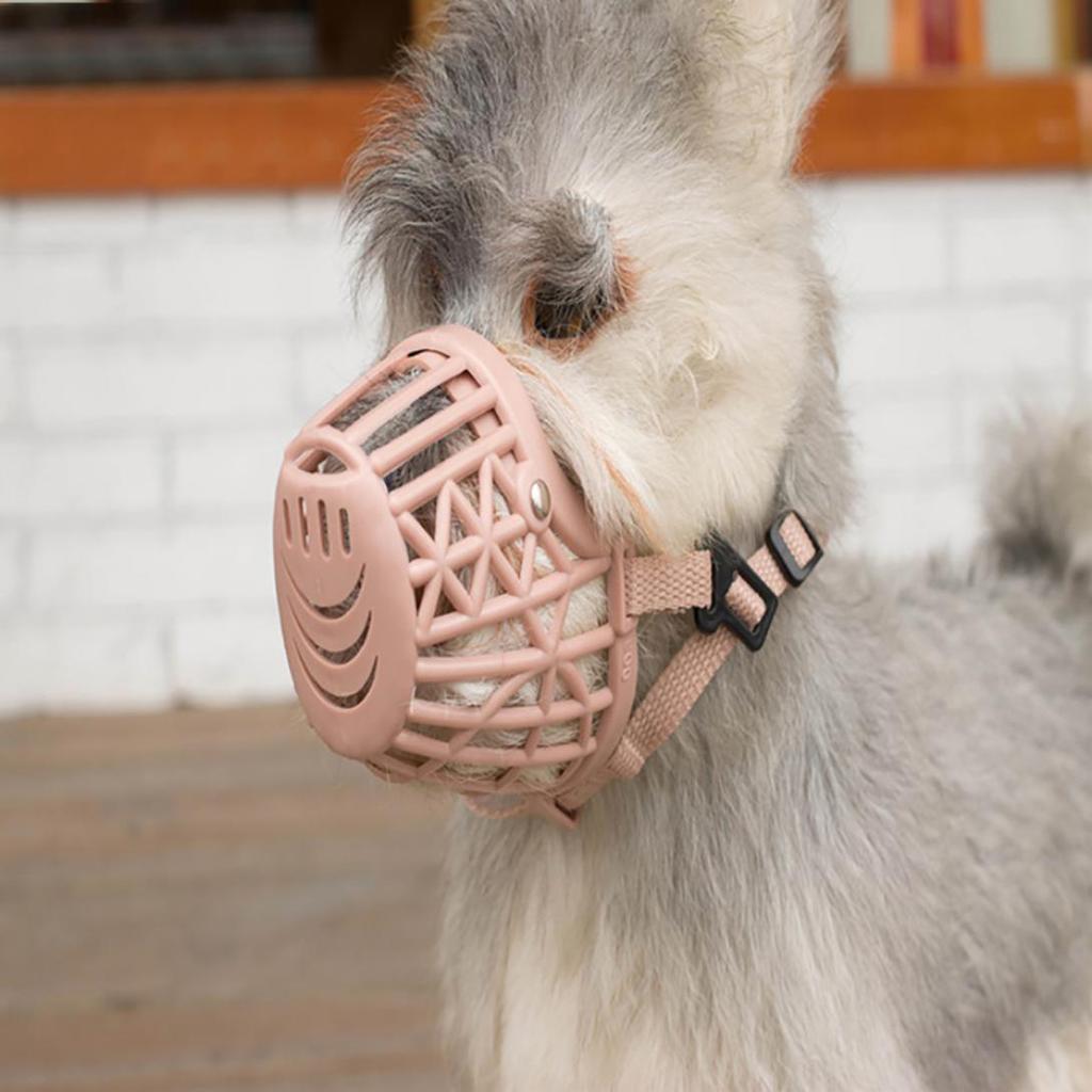 LPS Plastic Adjustable Pet Dogs Cats Muzzle Basket Design Anti Biting ...