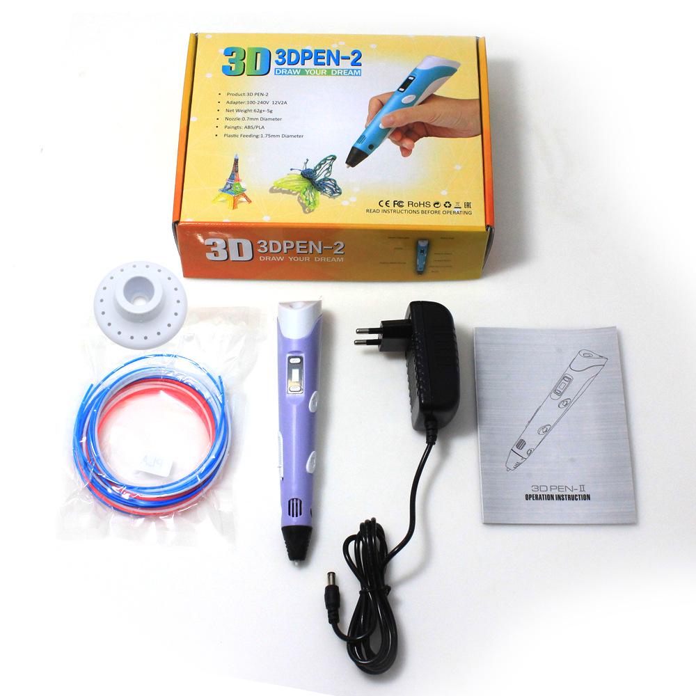 Buy Magic 3d Printer Pen Drawing Pen With 3Color PLA Filaments 3D ...