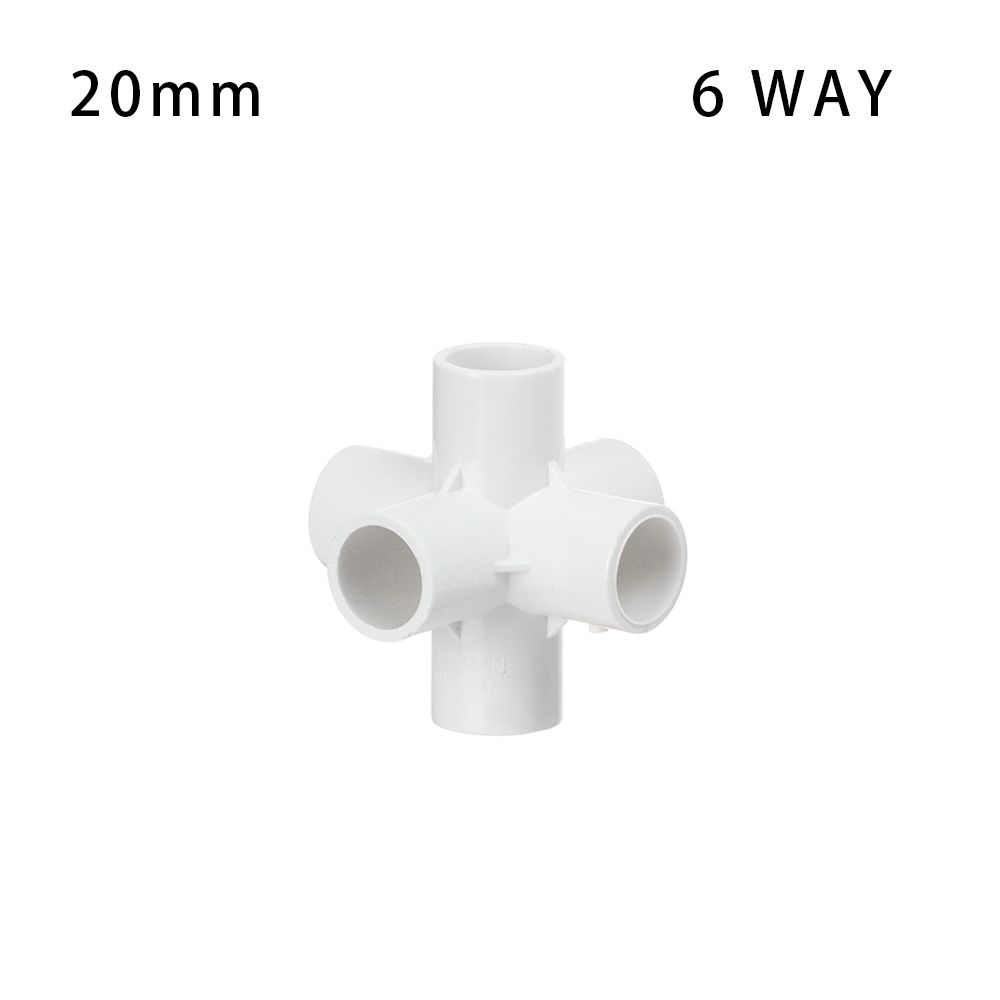 Buy 20mm 25mm 32mm 50mm 3 WAY 4 WAY 5 WAY 6WAY Stereoscopic Pipe Connector Water Pipe Connector ...
