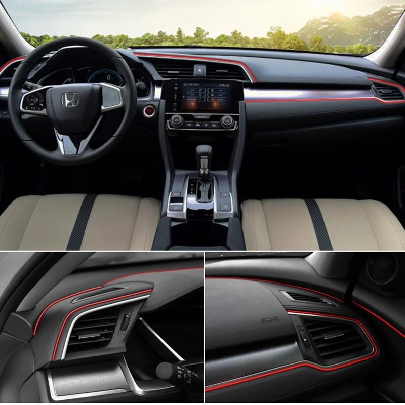 Buy 5M/LOT Car DIY Interior Moulding Trim Sticker Strip Center Console ...