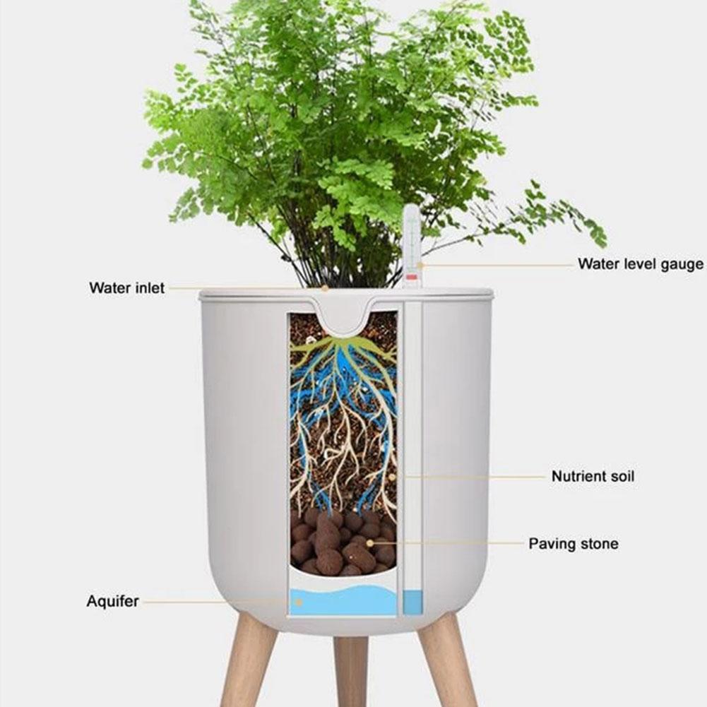 Cheap Automatic Watering Flower Pot Large Vertical Basin X5M6 N4L5 ...