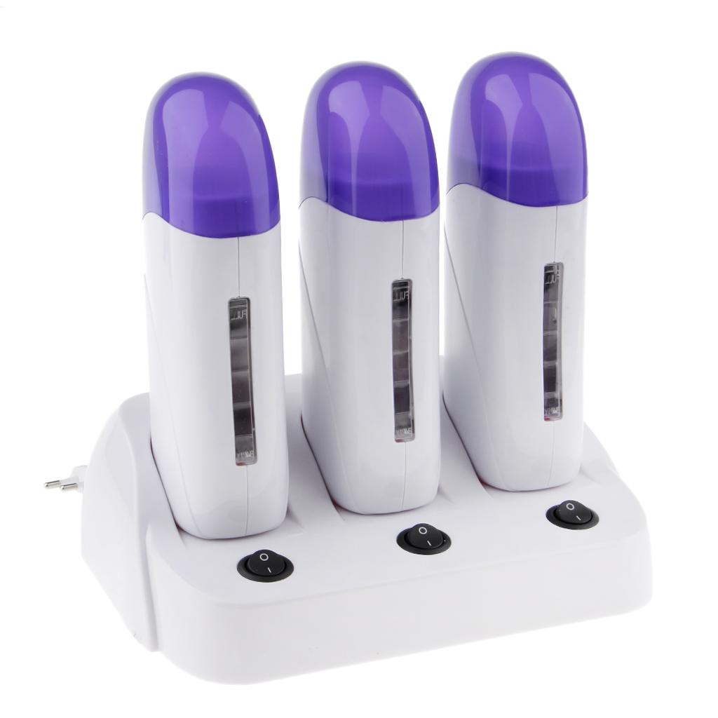 3pcs Depilatory Roll On Wax Cartridge Heater Warmer Hair Removal ...