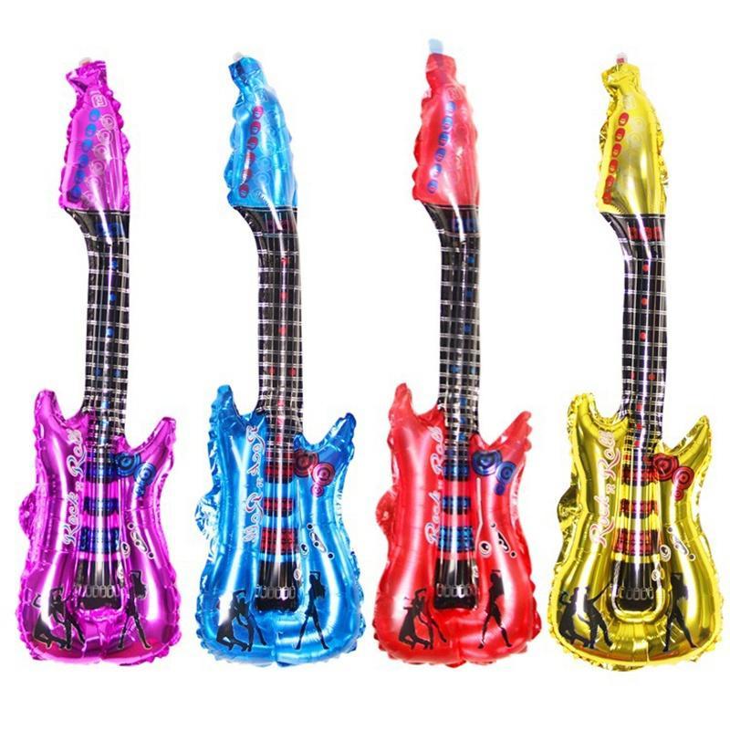 Buy 85*30cm Inflatable Blow Up Guitar For Kids Play Toy Party Props ...