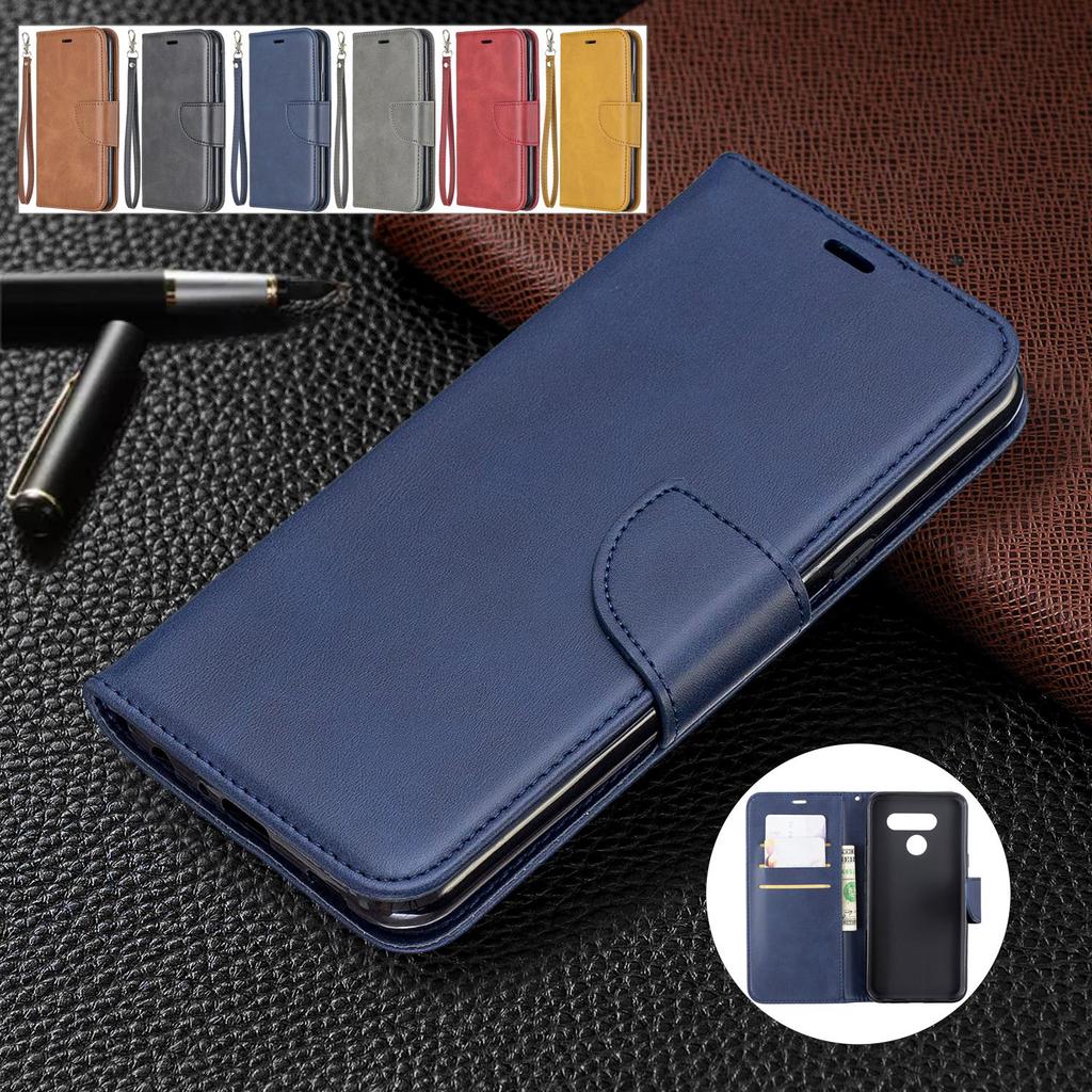 Buy Leather Case Vintage Wallet Folding Flip Cover with Kickstand for ...