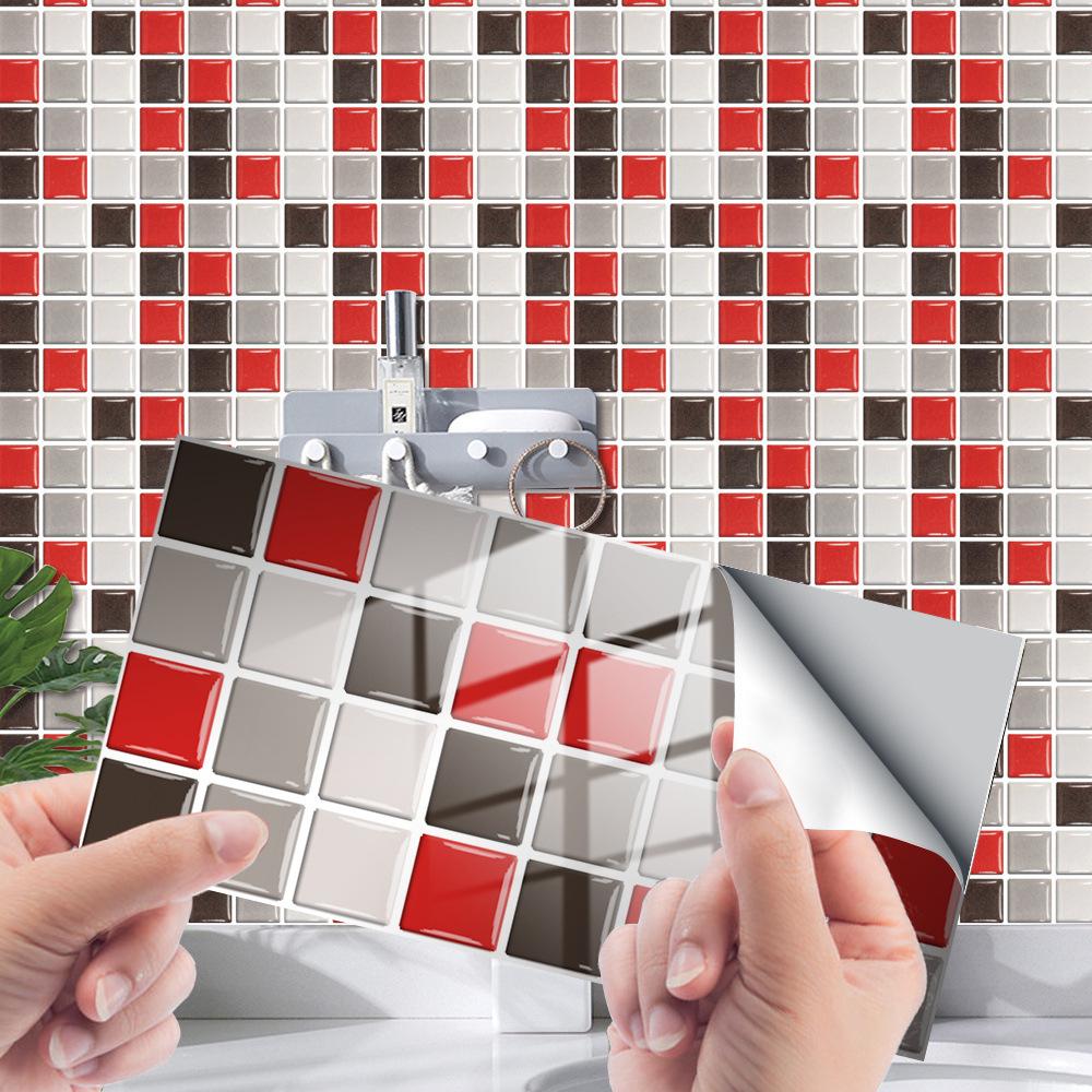 Buy 12Pcs 3D Crystal Tile Sticker Self-adhesive Waterproof Imitation ...
