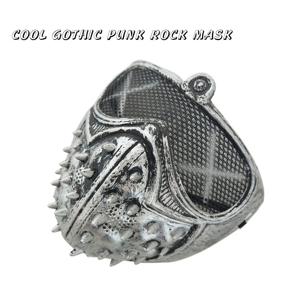 Buy 1PC Steampunk Rivet Mask Scary Horror Half Face Mask for Masquerade ...