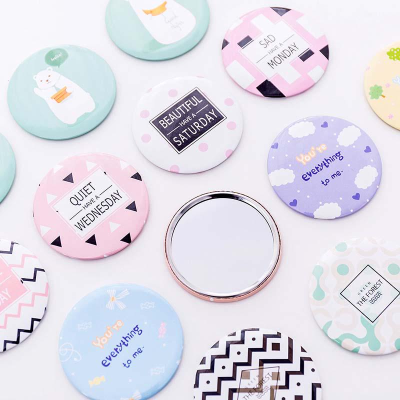 Buy Cute Gift Cartoon Pocket Portable Makeup Mirror Small Mirror Cute ...