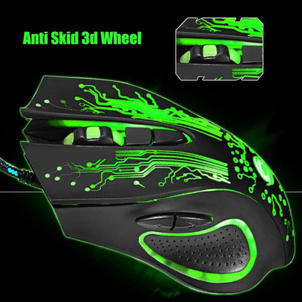 Buy 6D Button for Pro Gamer PC 3200DPI LED Optical Game Mouse Mice USB Wired Gaming at ...