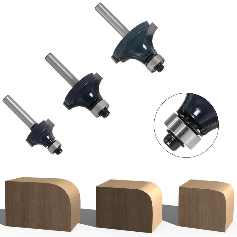 Satın alın 1/4 Shank Corner Round Over Wood Router Bits R Angle Knife ...