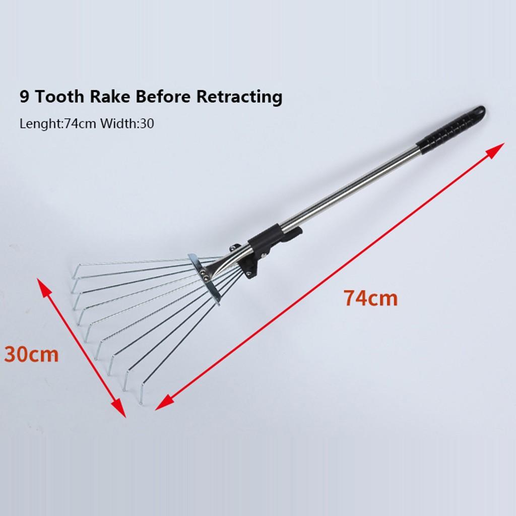 Cumpără 1PC telescopice Rake Gradina Frunze de gradina Greblă ...