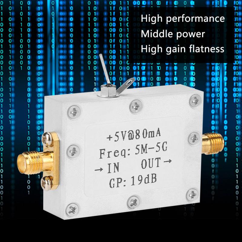 Buy 5M-5GHz Wideband RF Signal Amplifier Gain 19dB@2G Broadband ...