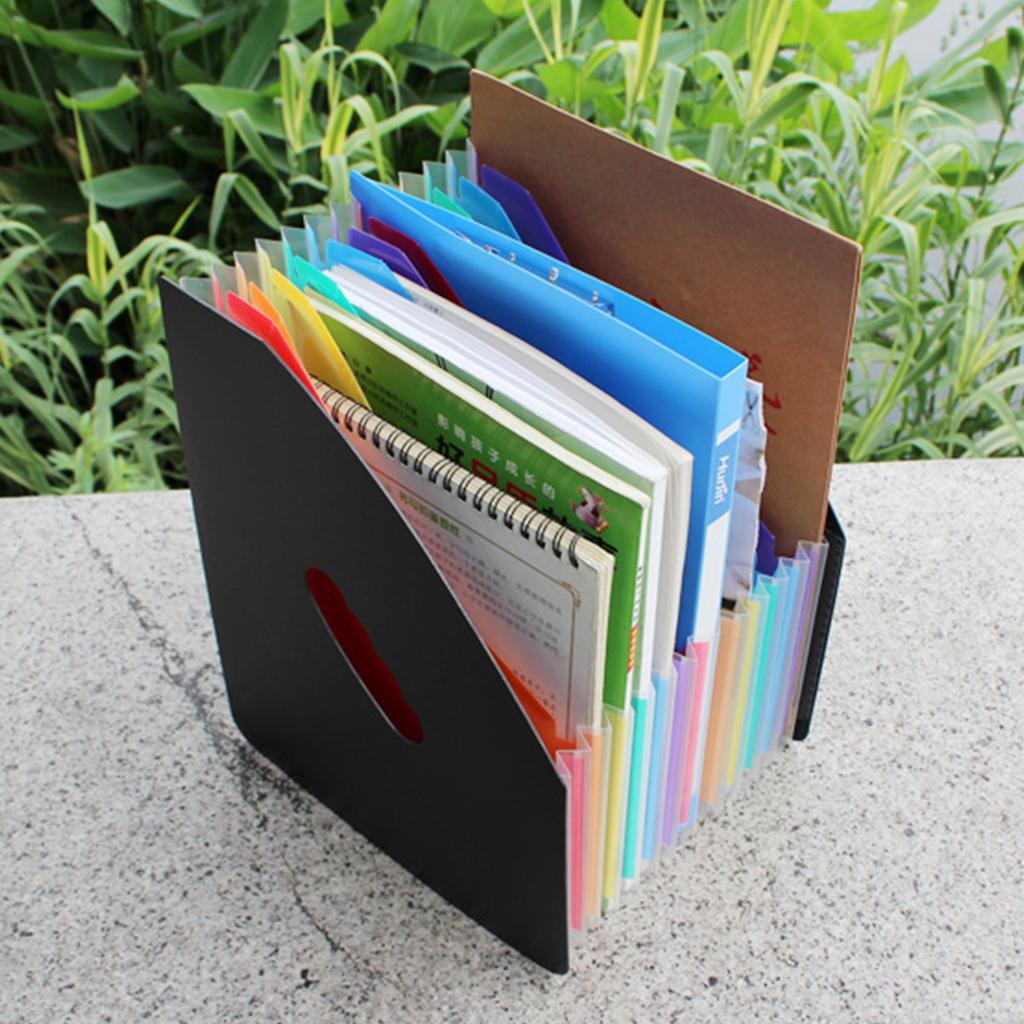 Expanding File Folder, Pocket Plastic A4 Concertina Expandable File ...