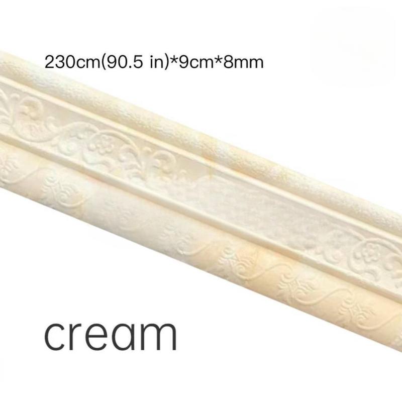 Satın alın 9CM*2.3M 3D Wallpaper PE Foam Sticker Boarder line for ...