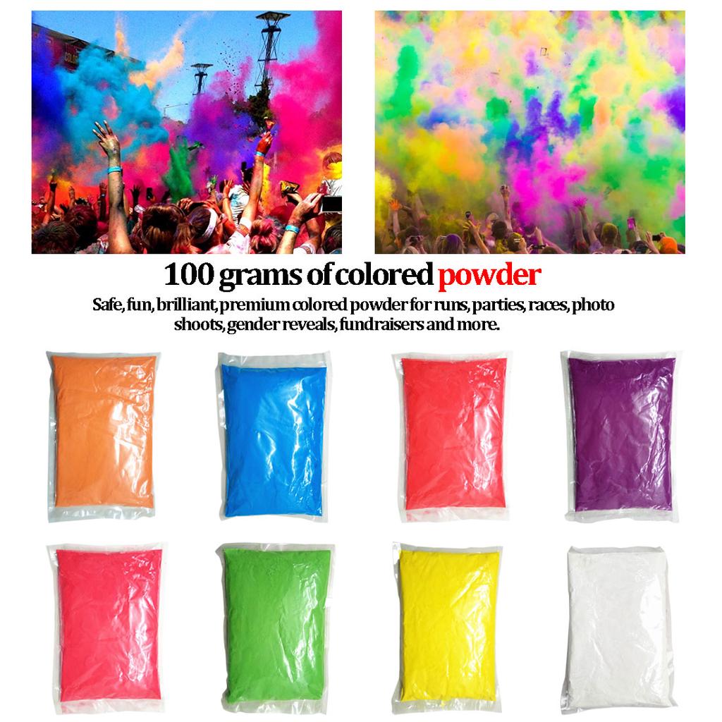 Buy Colored Powder For Holi Party Novelty Festival Rainbow Corn Flour ...