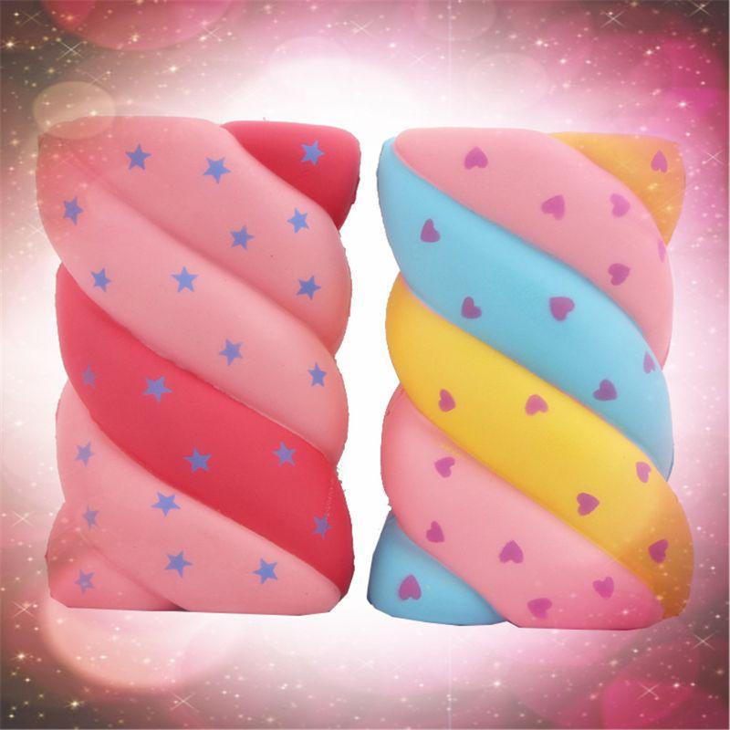 Buy New Rainbow Marshmallow Jumbo Squishy Toys Slow Rising Stress ...