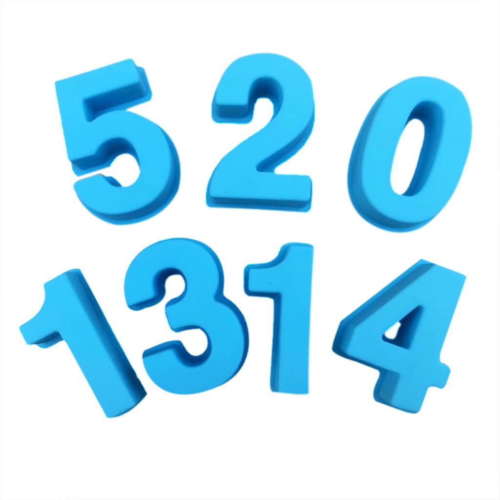 Buy Silicone Baking Number Cake Mold Baking Molds for Wedding Birthday ...