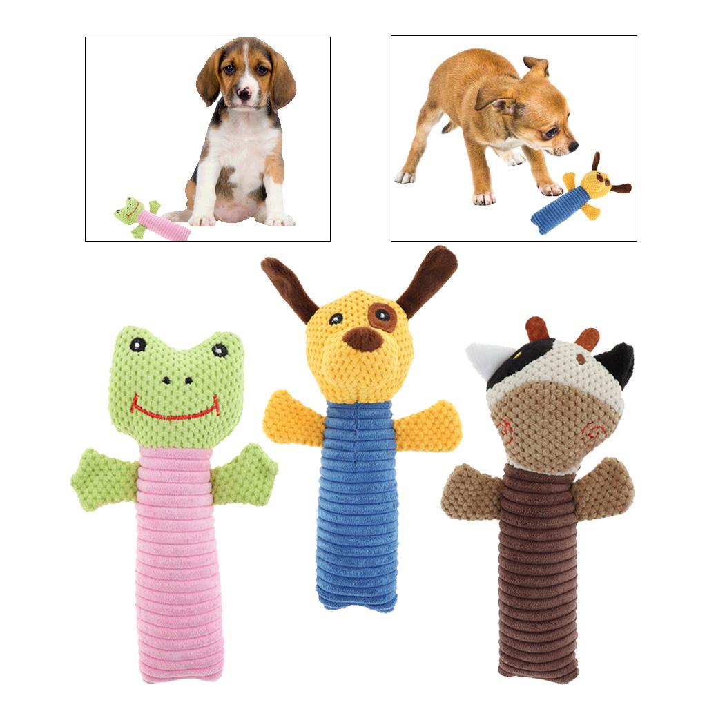Cartoon Animal Rope Dog Sound Toy Puppy Chew Silent Vocalization Squeak ...
