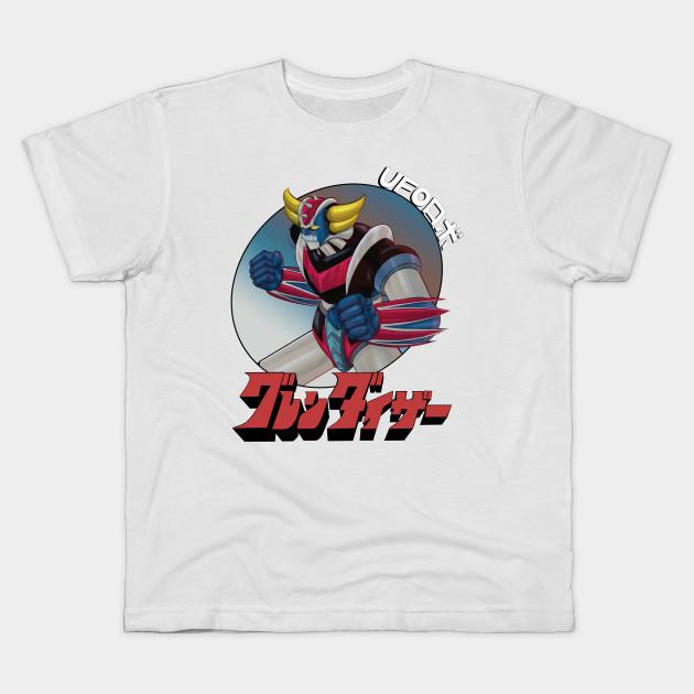 Buy Children Cartoon Ufo Robo Grendizer Print Funny Game T Shirt Kids ...