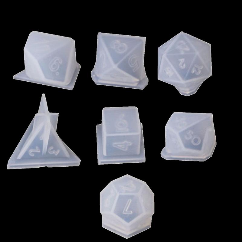 1Pcs Digital Game Multi-spec Silicone Mould Crystal Epoxy Mold Dice ...