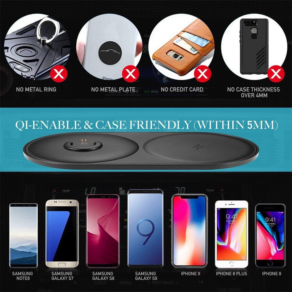 Buy QI 2 In1 USB Charging Dock Base Charger For Bose SoundLink Revolve ...