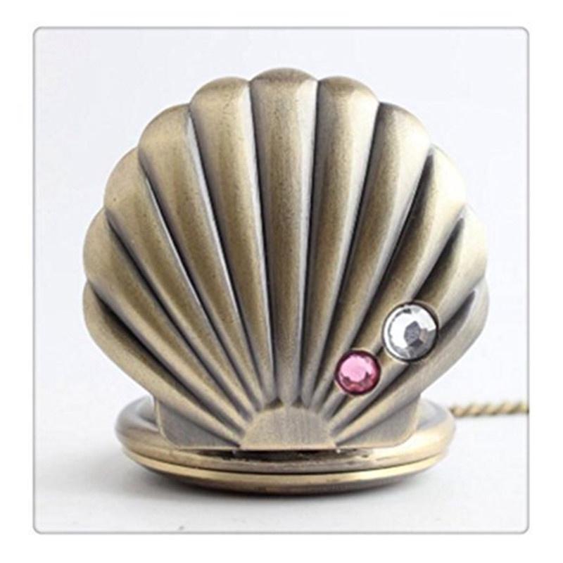 Buy Little Mermaid Shell Necklace Pocket Watch Seagull Lobster Nautical ...