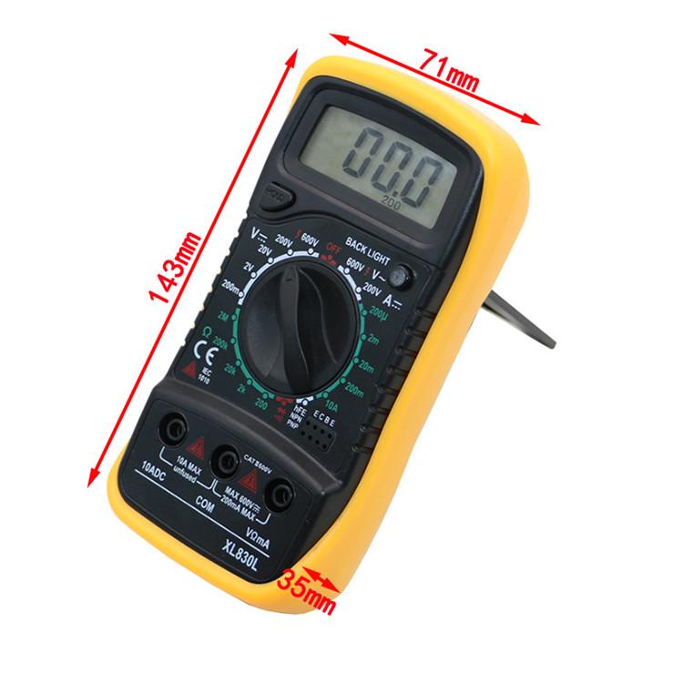 XL830L Multimeter Handheld Digital Multimeter Universal Meter uygun ...