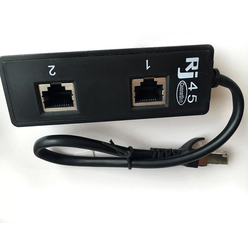 RJ45 1 to 2 Socket Ethernet Network LAN Cable Splitter Extend Adapter ...