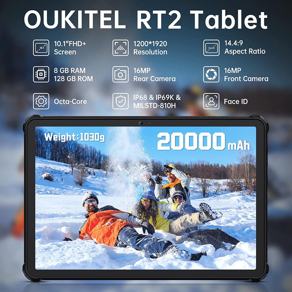 Купить Oukitel RT2 планшет 10,1 дюйма 20000mAh 8 ГБ оперативной памяти ...