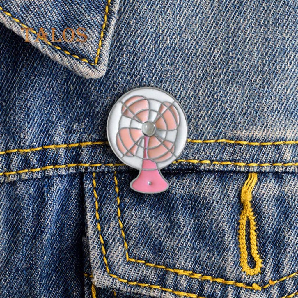 Classic Fan Style Cute Enamel Lapel Pin Button Badge Brooch Women ...