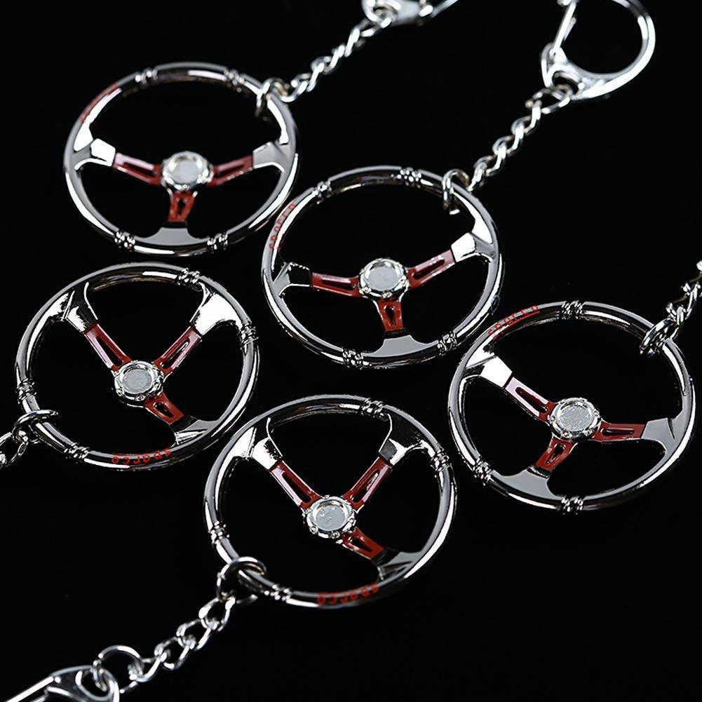 Cheap Racing Car Steering Wheel Zinc Alloy Mini Keychain Z T2W6 Keyring ...