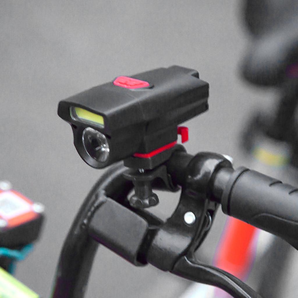 Bicycle Front Light Super Bright COB LED Working Flashlight Cycling ...