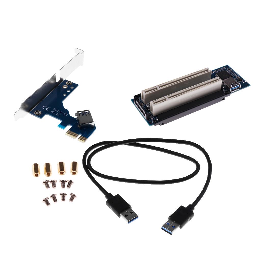 Buy PCI-E PCI Express Riser PCIE Adapter Card With USB Extension Cable ...