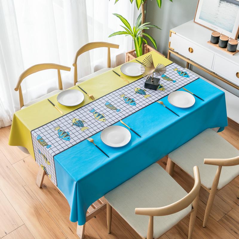 Buy Household Waterproof Oil-proof PVC Tablecloth Nordic Printing ...