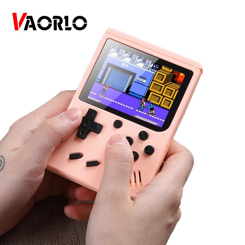 Buy VAORLO Mini Retro Game Handheld Game Console Built-in 400 Games Box ...