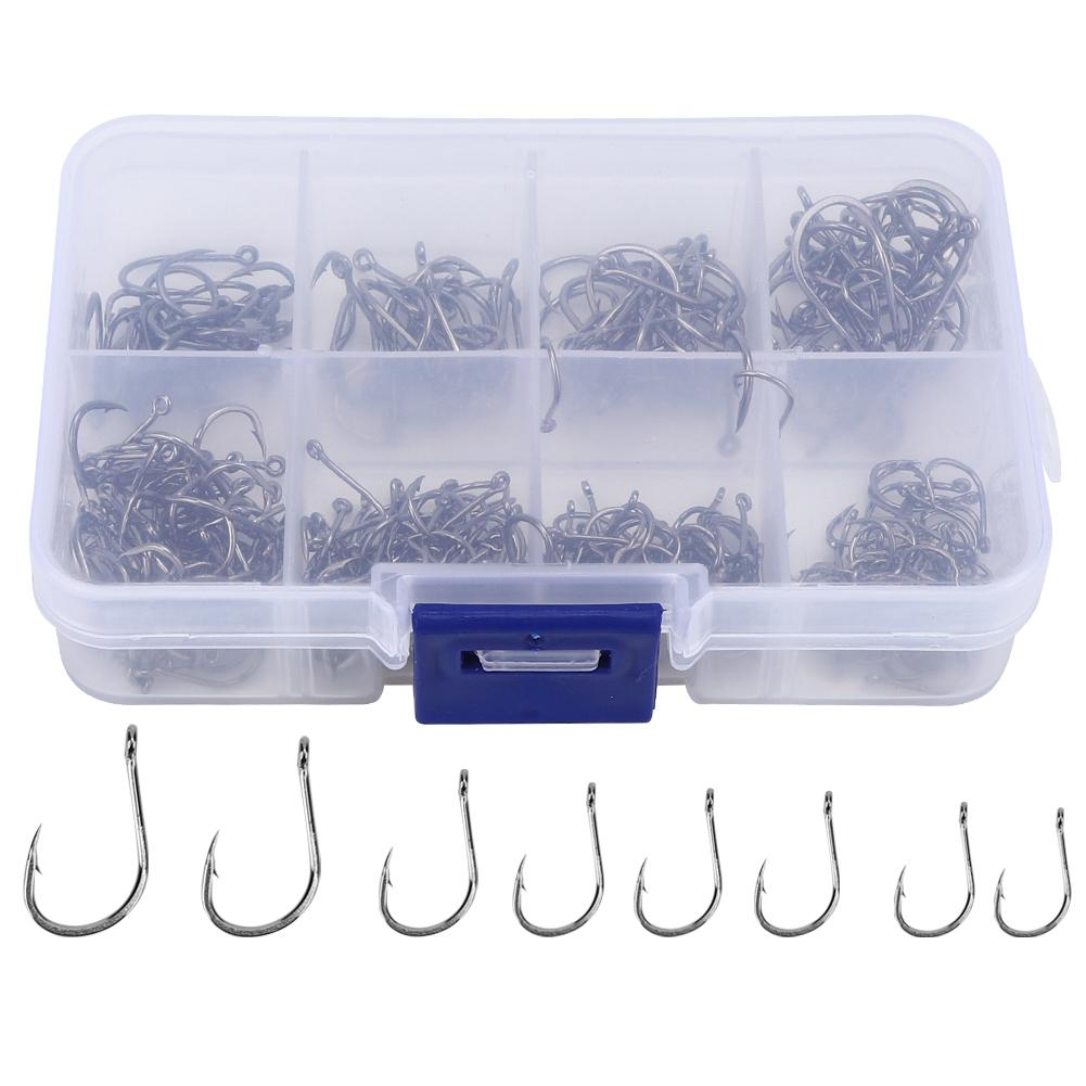 Buy 300pcs/Box Fish Hooks for Iseama High Carbon Steel with Circle for ...