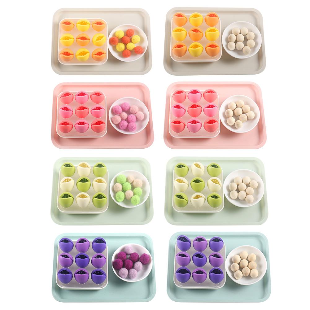 Buy 12pcs Educational Visual Sensory Ball with Bowl Intelligent ...