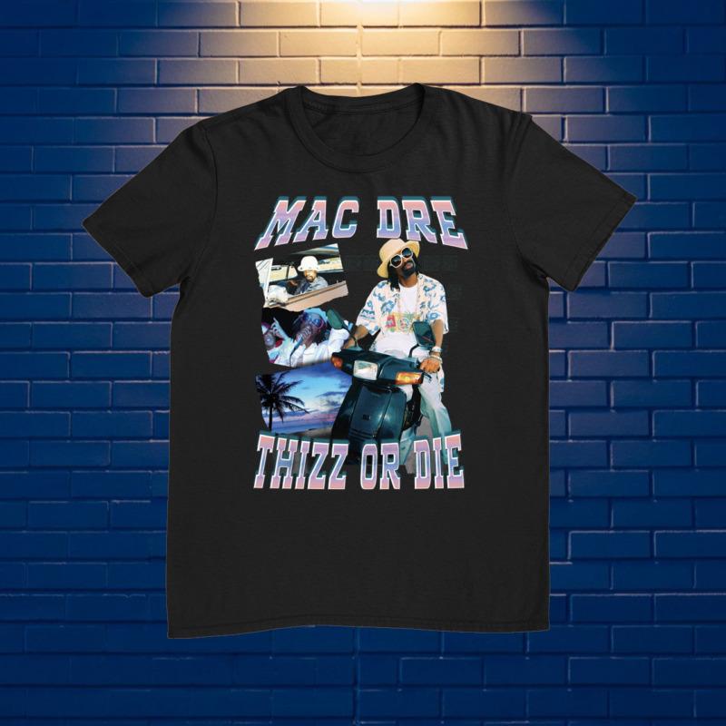 Buy Mac Dre Thizz Or Die Graphic Cotton Black Aesthetic Men's T-Shirt ...