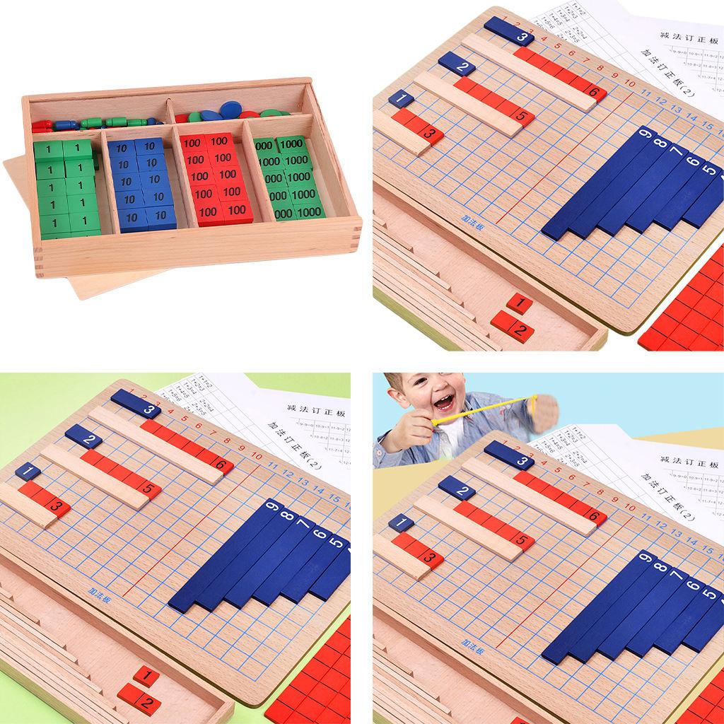 Buy Montessori Stamp Game Addition Subtraction Learning Kids Early ...