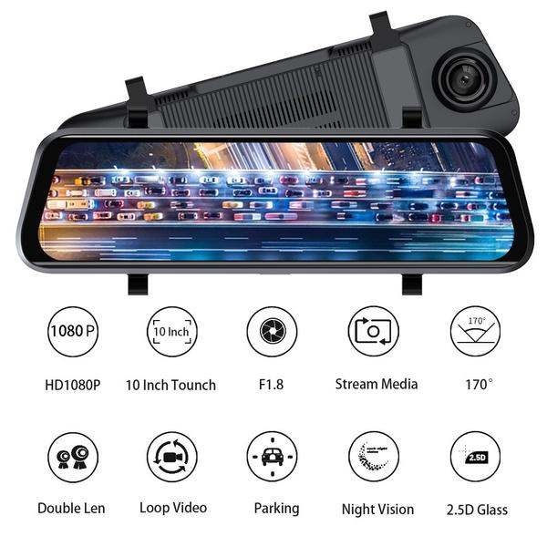 Cheap 10'' Full HD Touch Control Car DVR Rearview Mirror Driving ...