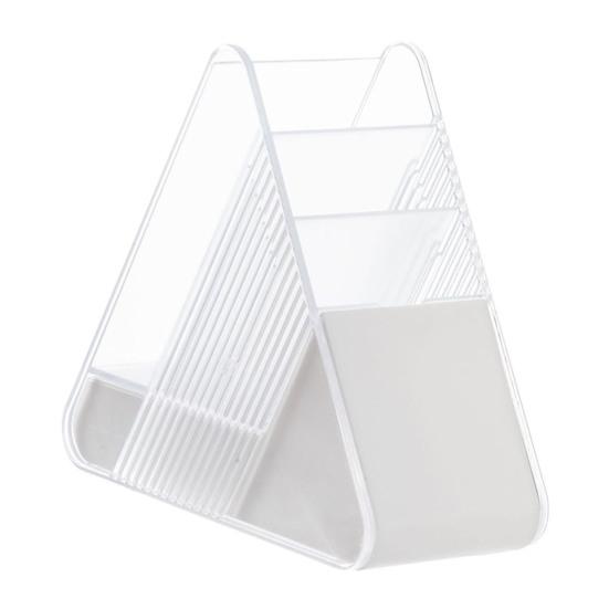 Cheap Triangle Pen Holder Multi-Compartment Cosmetic Storage Box with ...